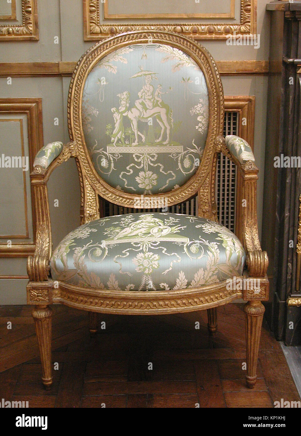 This armchair, one of four in a set, cataloged as MET SF57 65 7 236094 ...