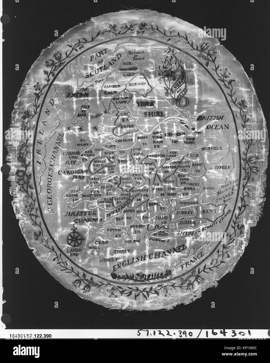 Map sampler Black and White Stock Photos & Images - Alamy