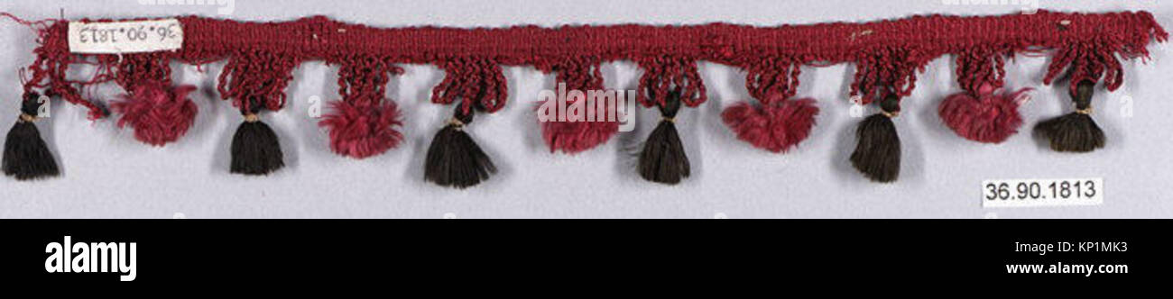 This early 18th-century Spanish textile fringe measures approximately 8 ...