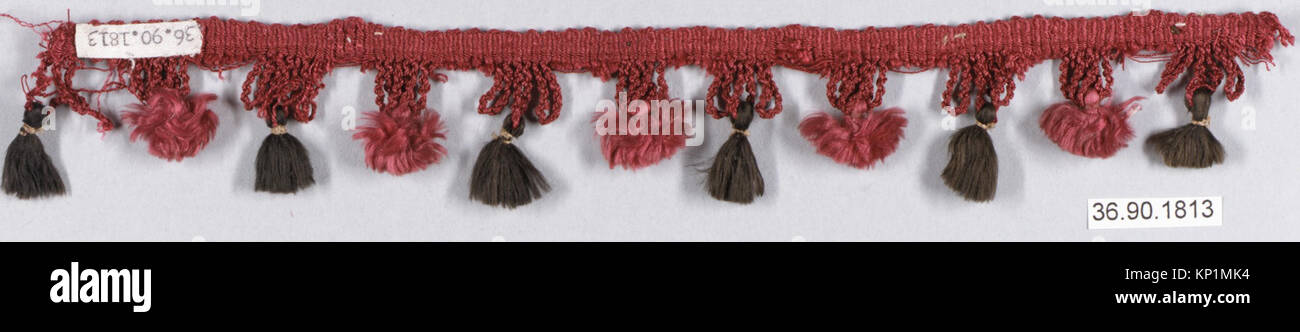 A textile fringe from the Metropolitan Museum of Art, cataloged as ...