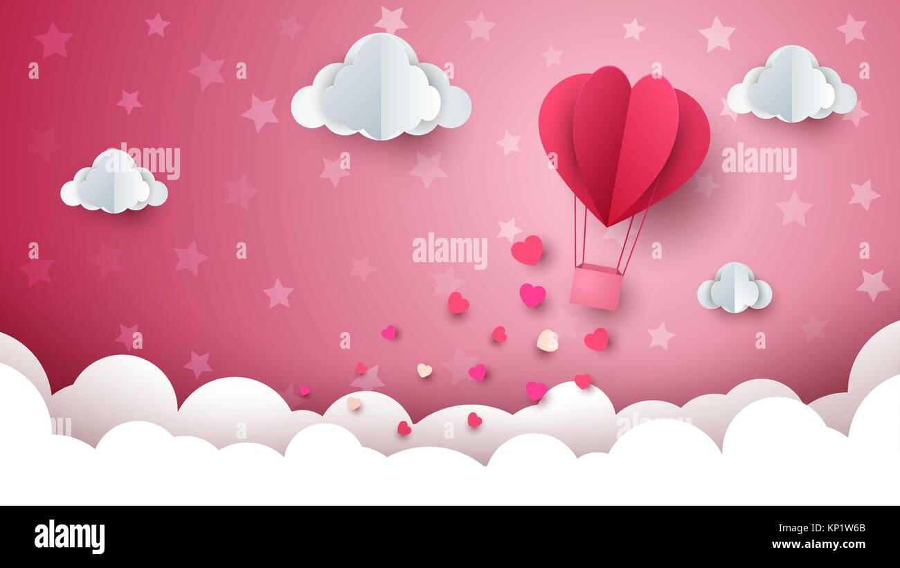 Red heart shape air Stock Vector Images - Alamy
