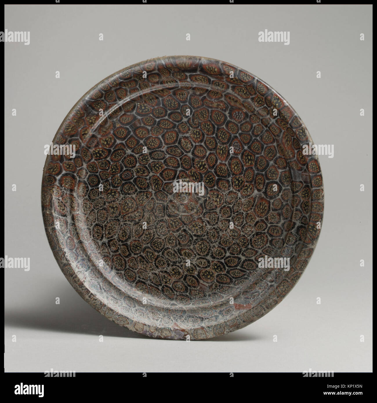 Glass mosaic dish MET DP104776 255000 Roman, Glass mosaic dish, late ...