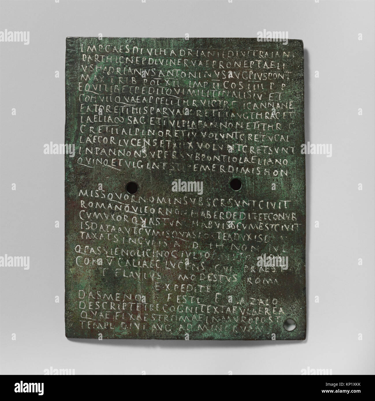Bronze military diploma MET DP105605 251376 Roman, Bronze military ...