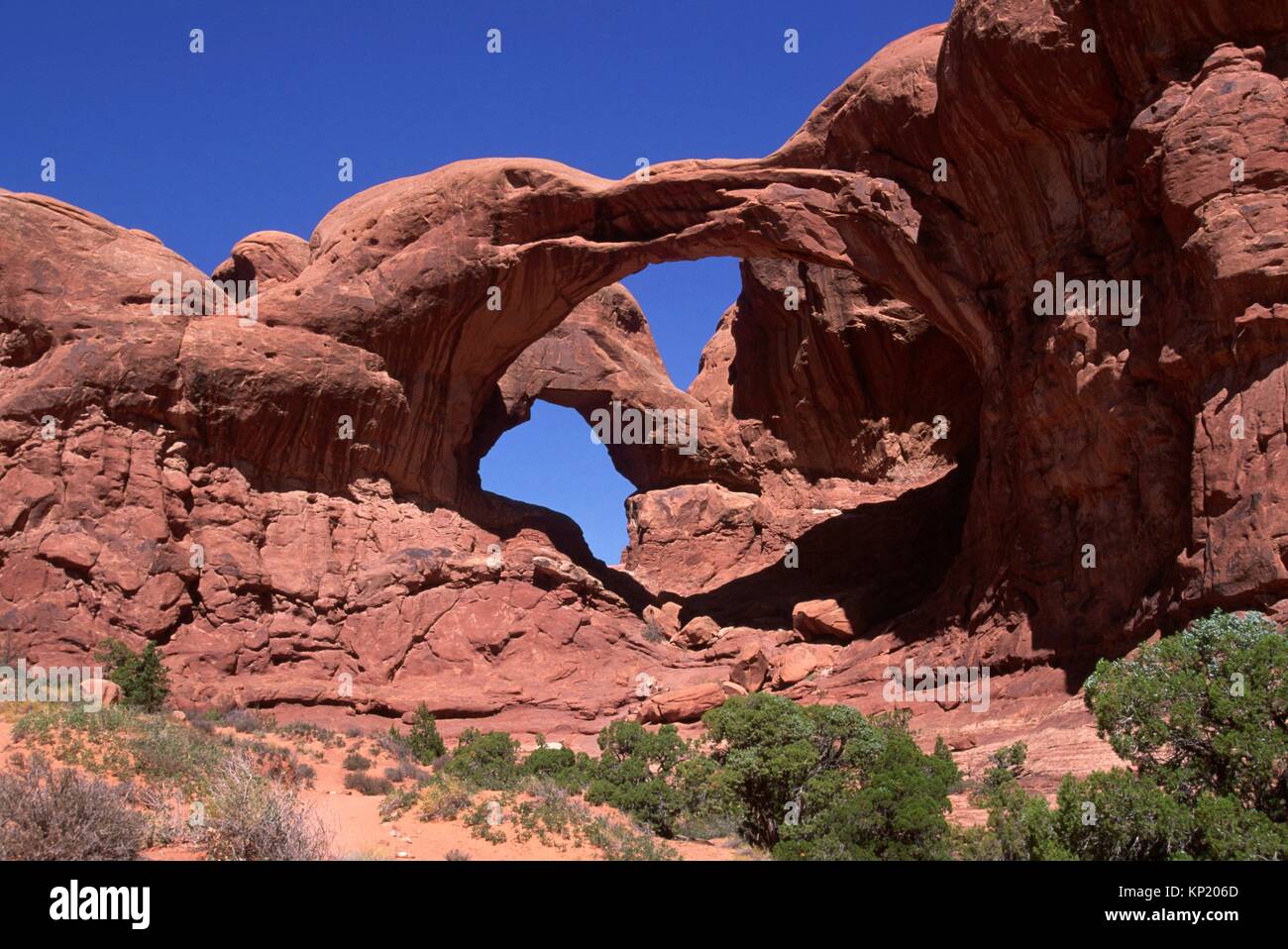 Utah double arch hi-res stock photography and images - Alamy