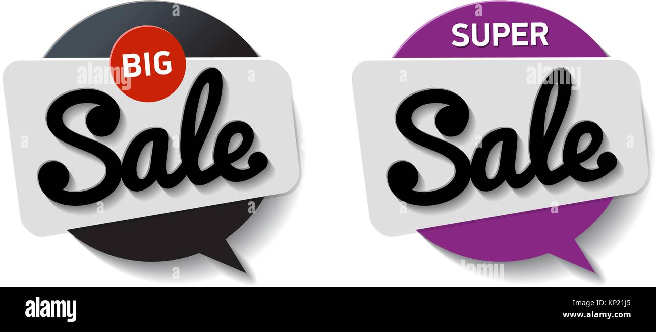 Speech bubble circle with text sale on white background Stock Vector ...