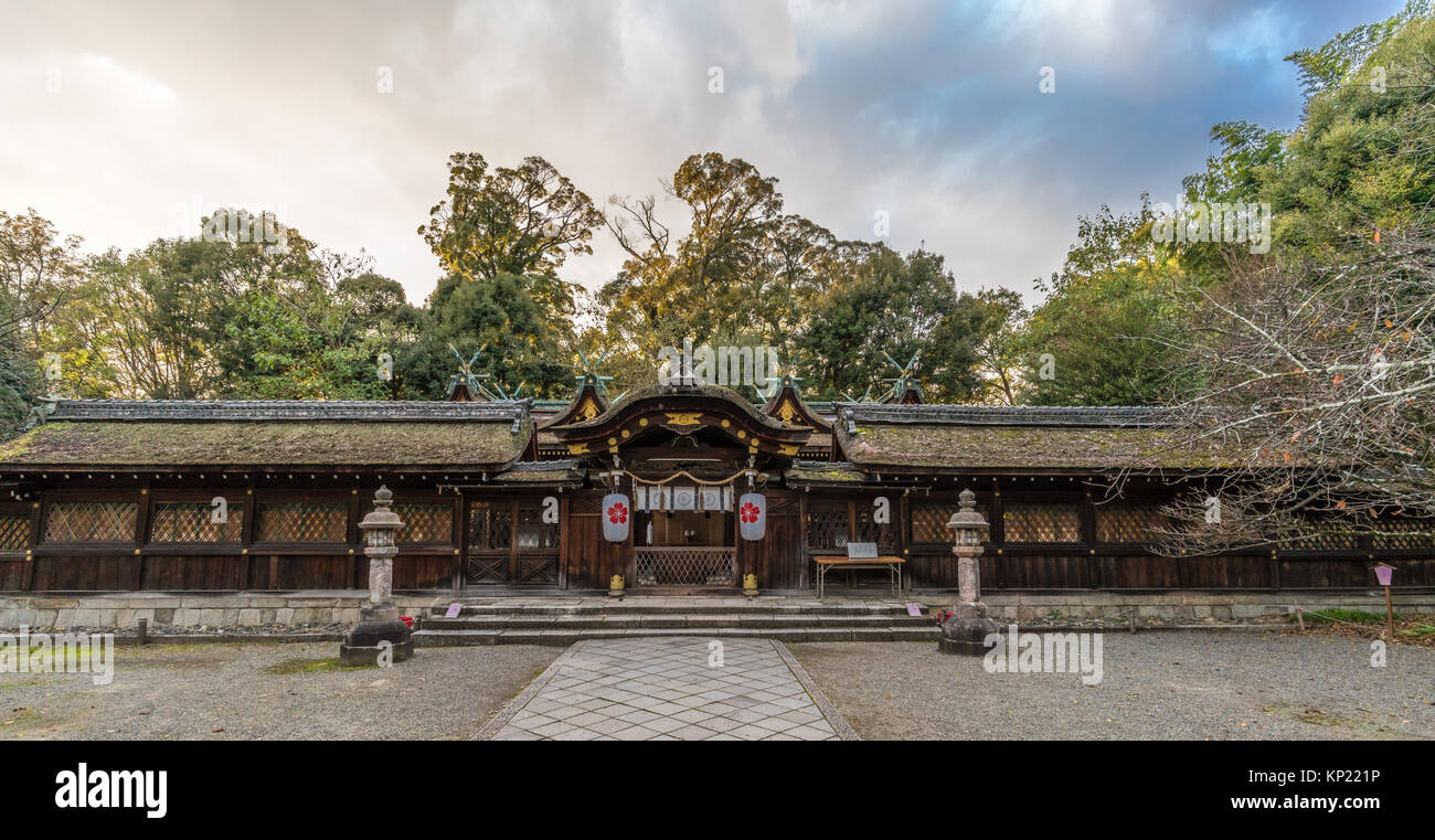 Hirano Jinja Shinto Shrine. Built in 17th century, Kasuga Jinja style ...