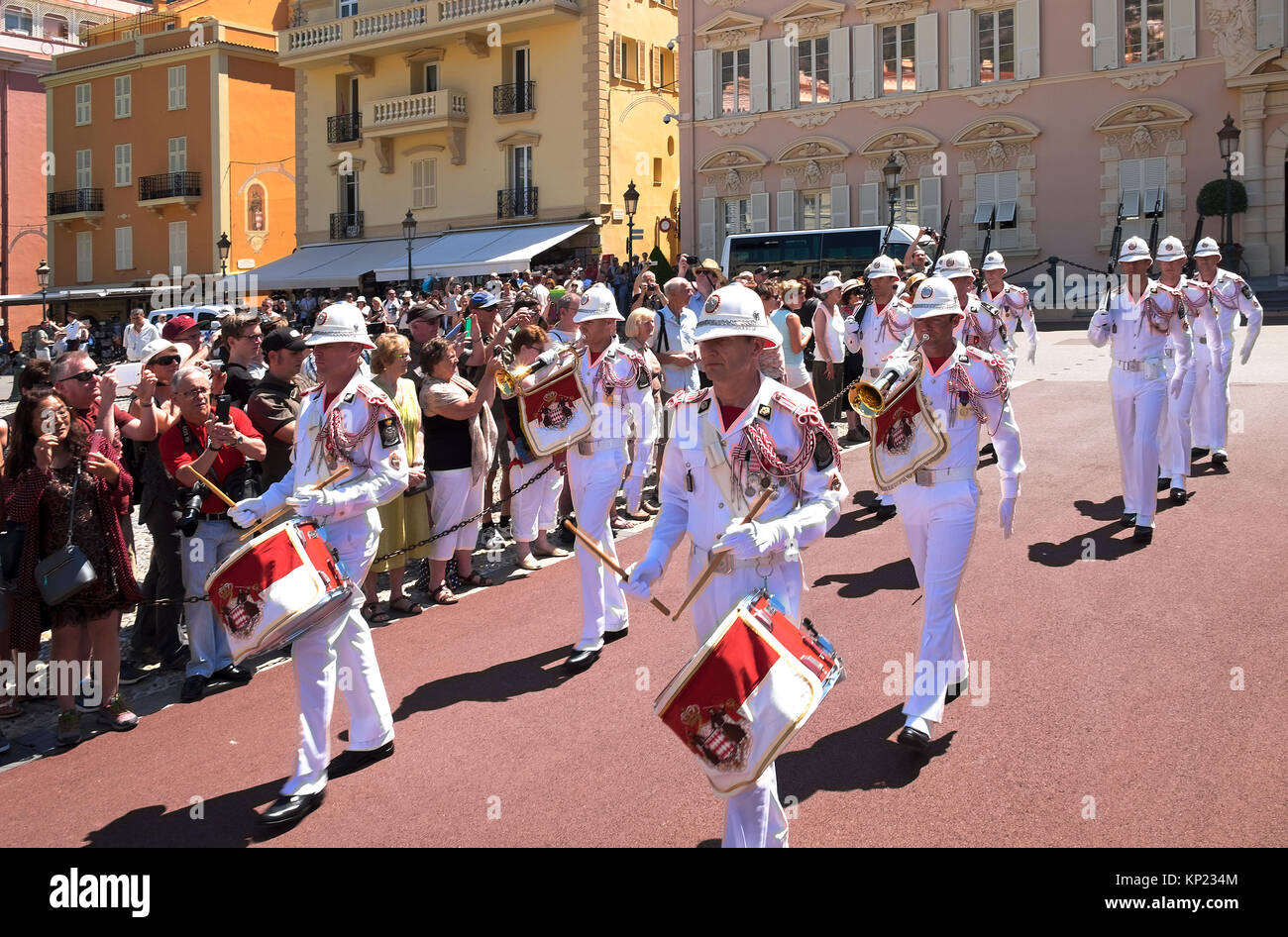 changing of the guards at the royal palace in monaco Stock Photo - Alamy