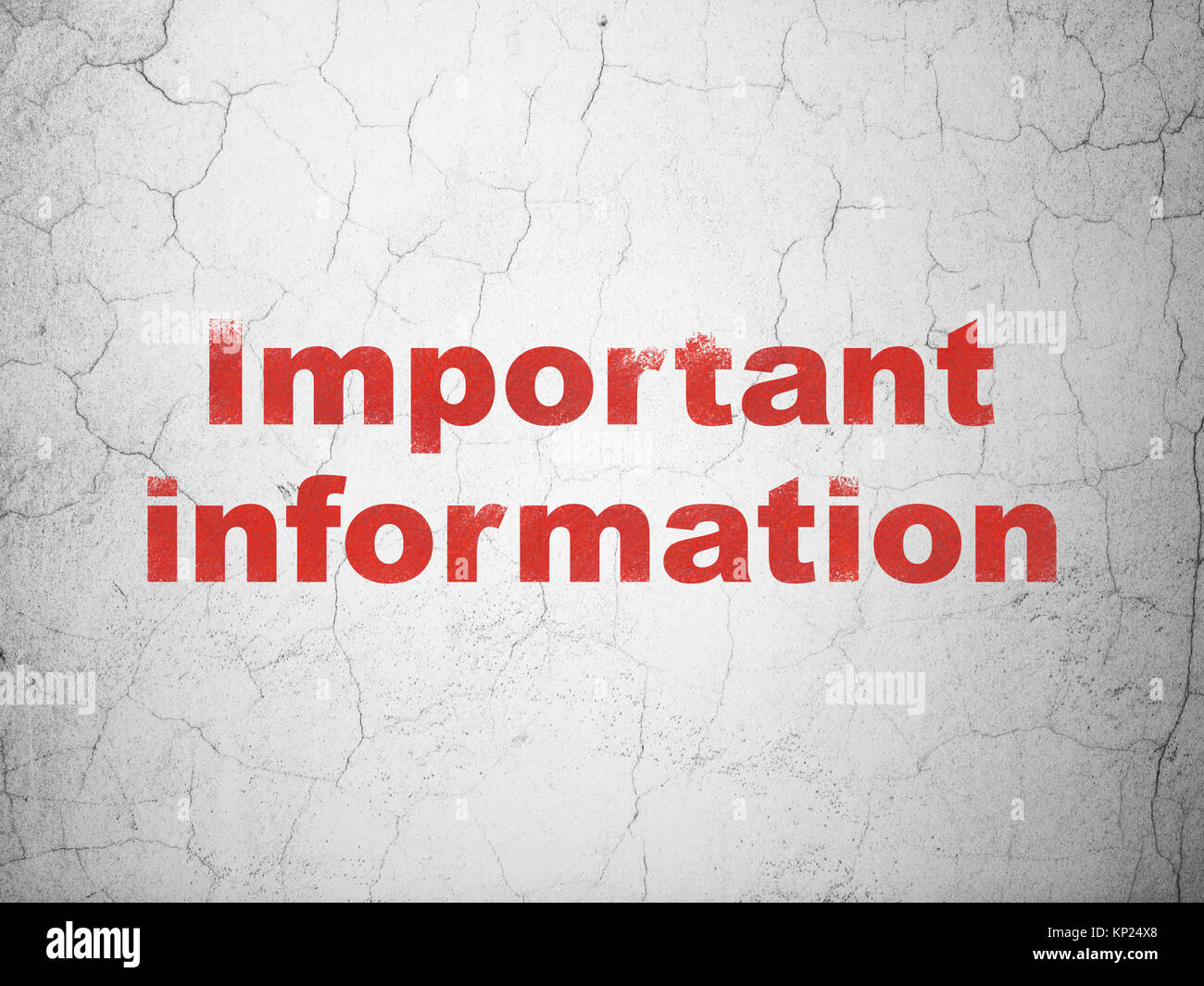Data concept: Important Information on wall background Stock Photo - Alamy