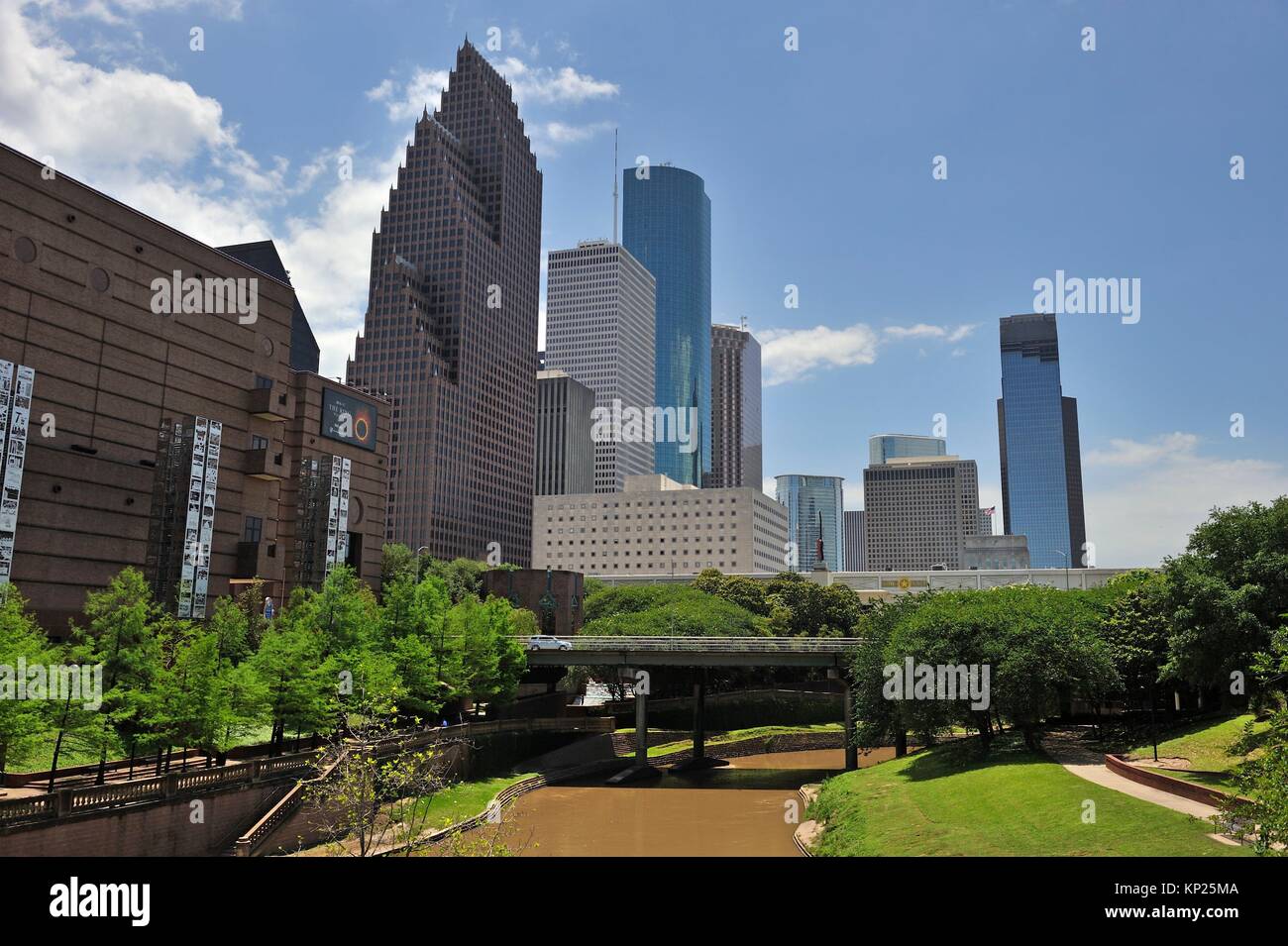 Houston texas skyline river hi-res stock photography and images - Alamy