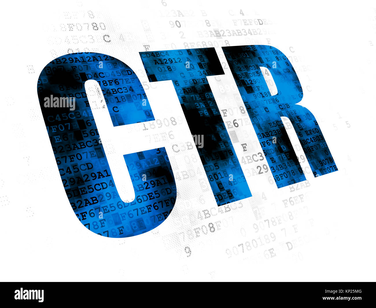 Business concept: CTR on Digital background Stock Photo - Alamy
