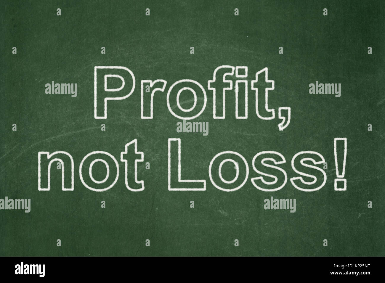 Finance concept: Profit, Not Loss! on chalkboard background Stock Photo ...