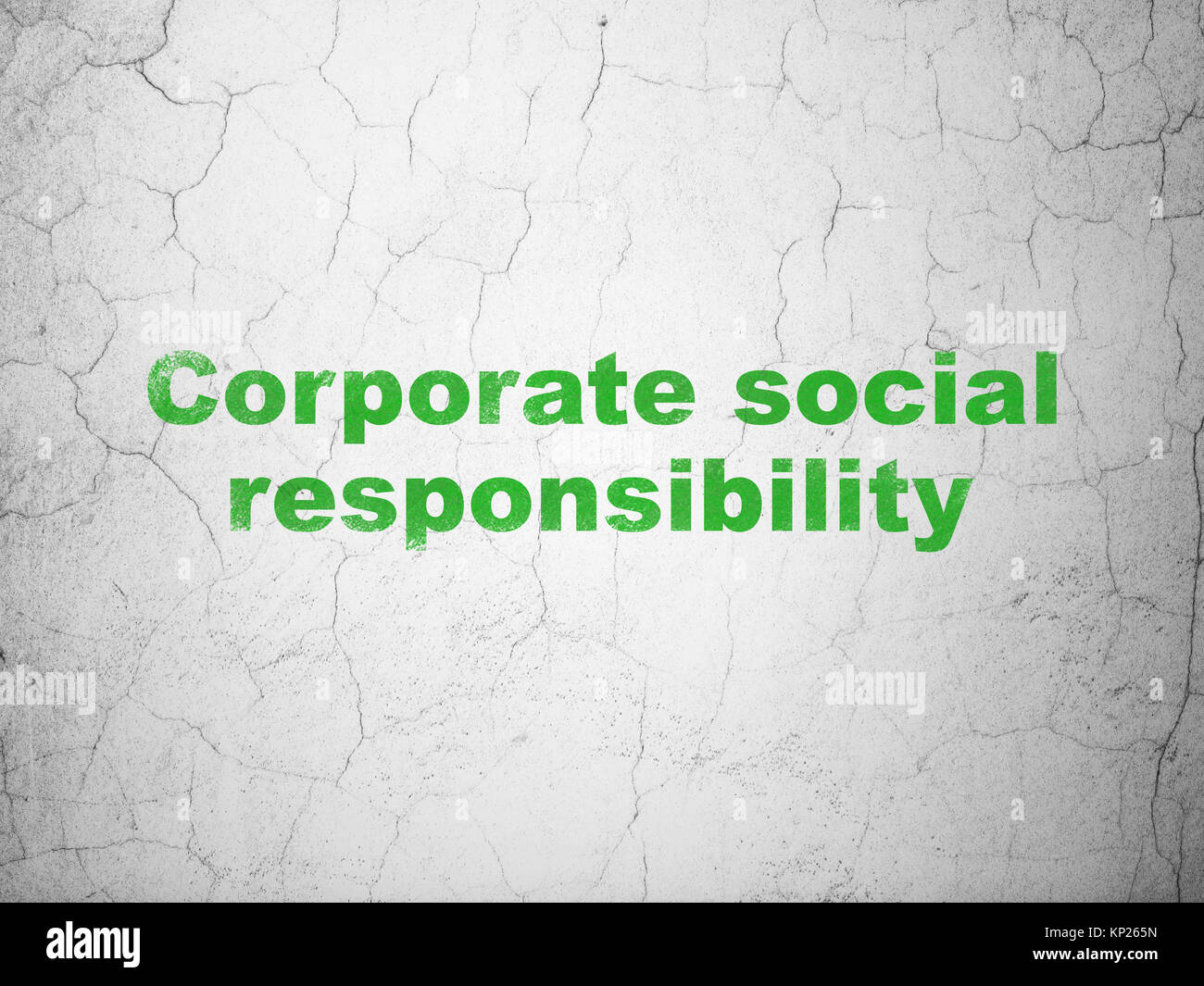 Finance concept: Corporate Social Responsibility on wall background ...