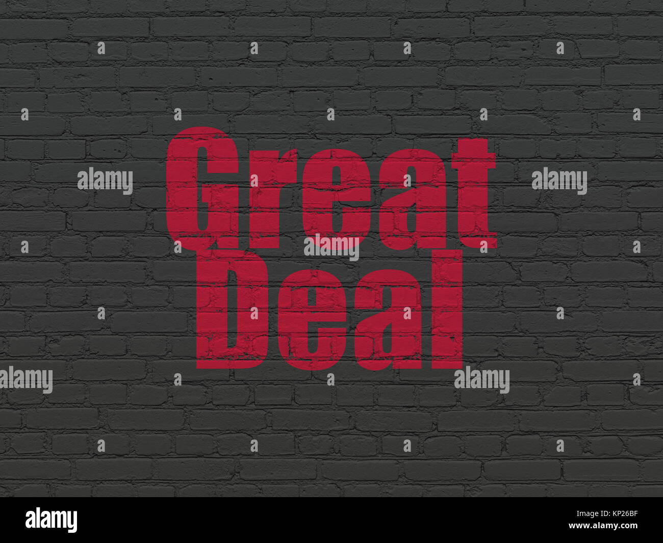 Finance concept: Great Deal on wall background Stock Photo - Alamy