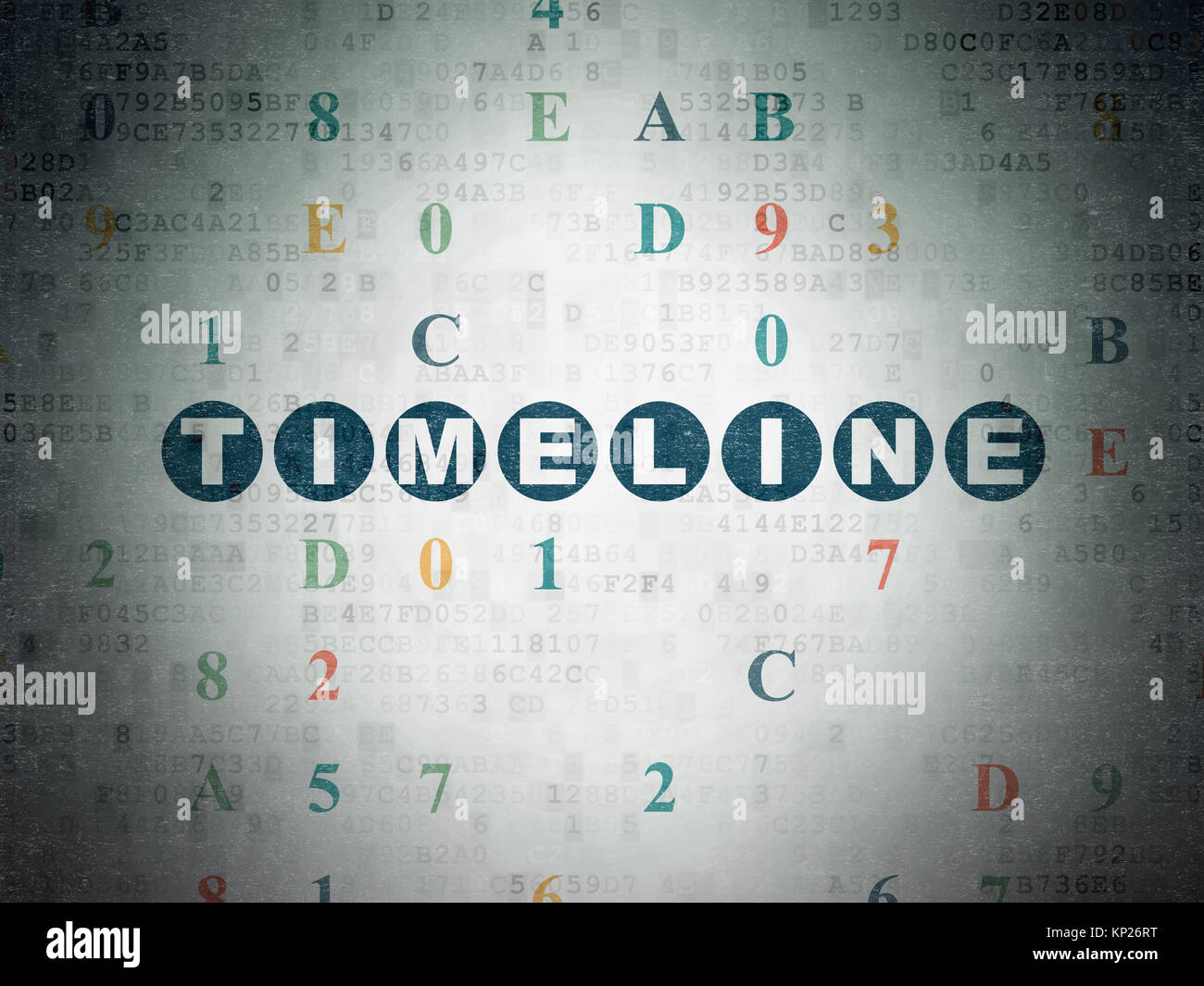 Timeline concept: Timeline on Digital Data Paper background Stock Photo ...