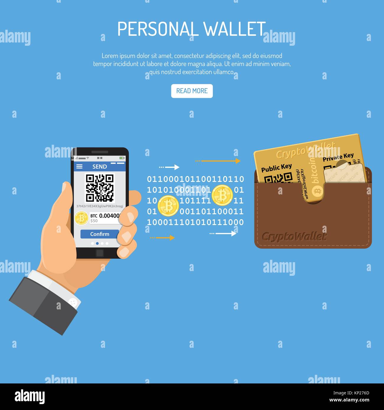 Bitcoin and qr code hi-res stock photography and images - Alamy