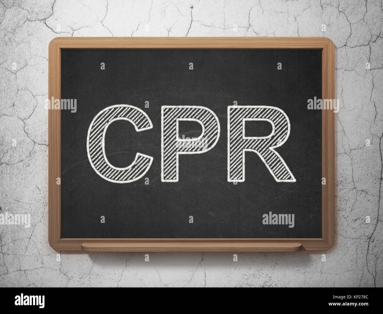Medicine concept: CPR on chalkboard background Stock Photo - Alamy