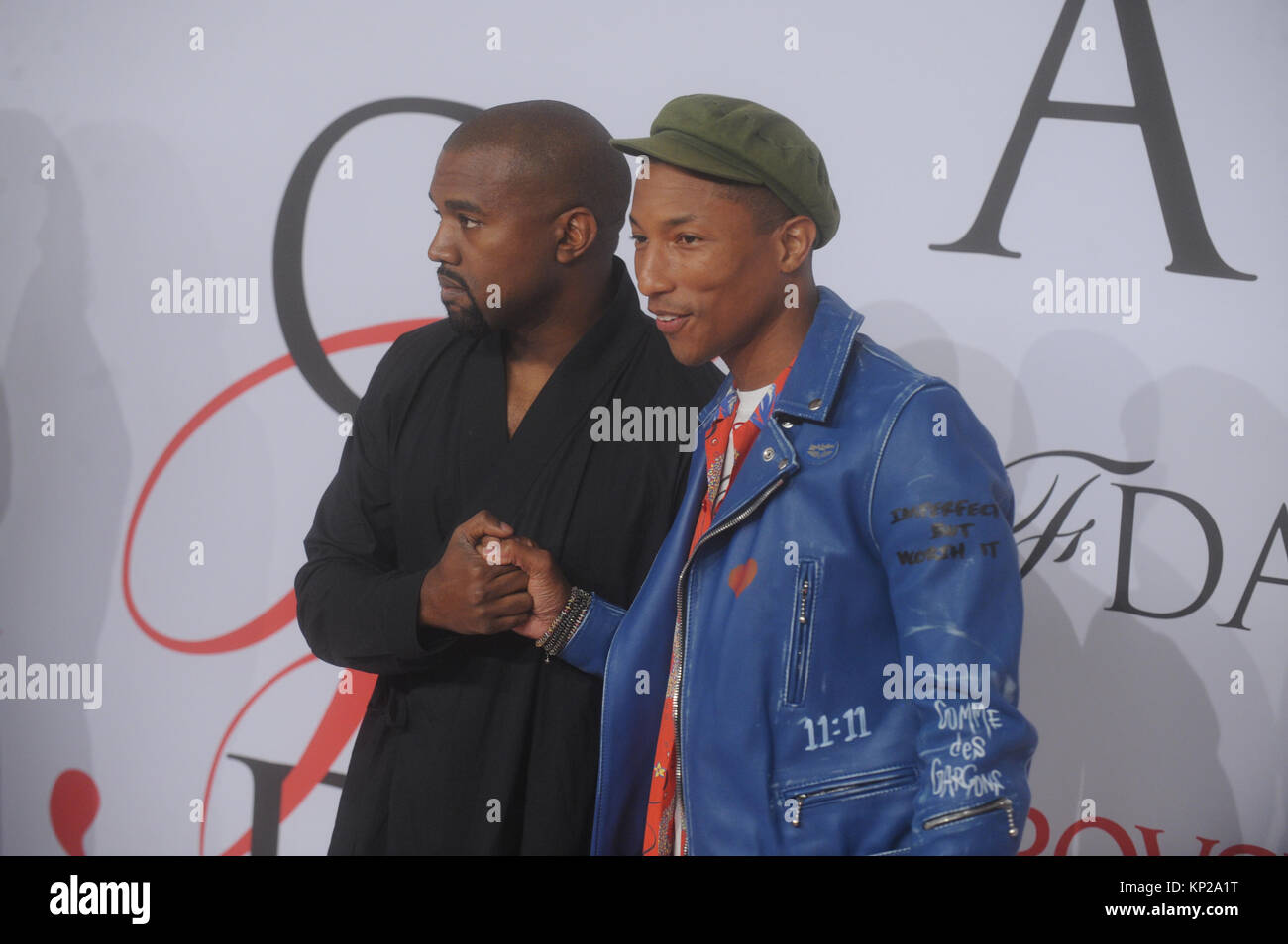 NEW YORK, NY - JUNE 01: Kanye West, Pharrell Williams attends the 2015 ...