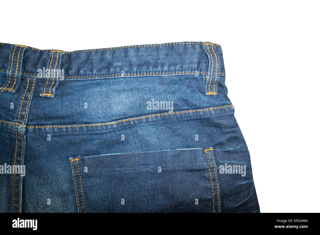 Back side of new jeans close up Stock Photo - Alamy