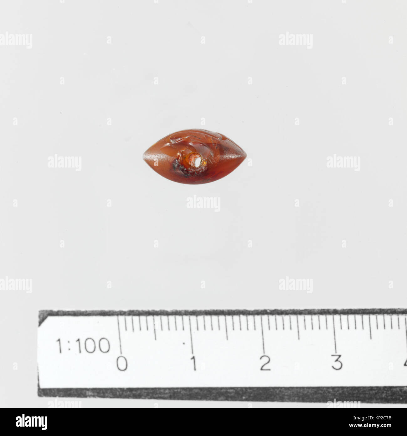 Small Minoan carnelian seal from ca. 1750–1600 B.C., used to imprint ...
