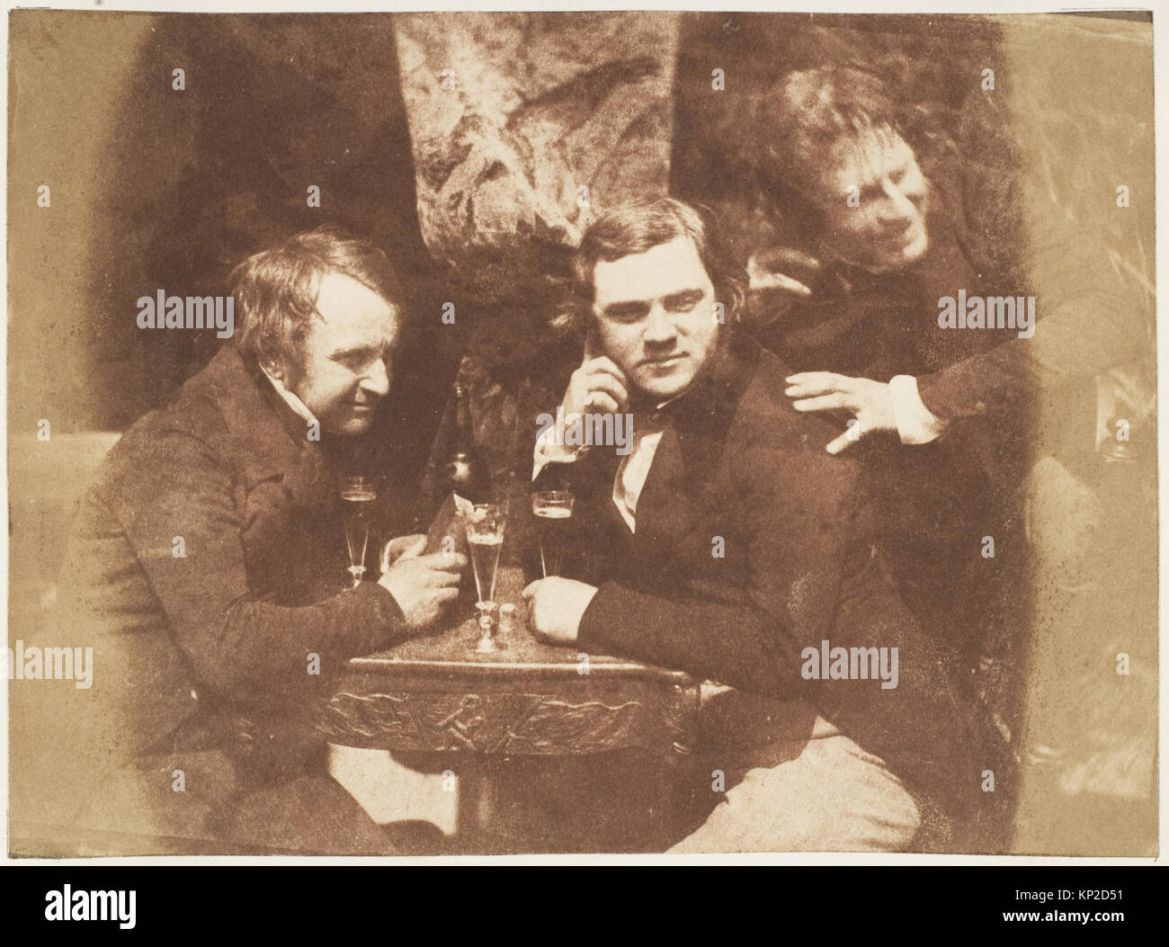 A historical illustration depicting Edinburgh Ale, associated with ...
