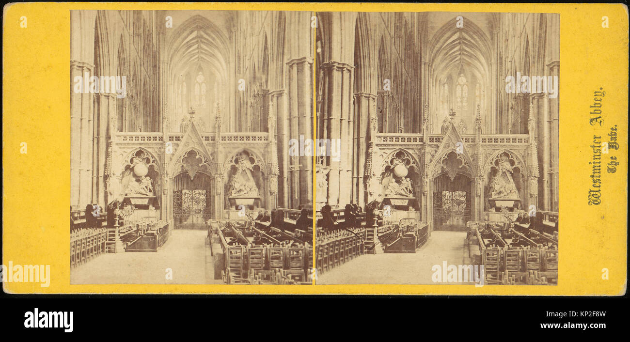 -Group of 5 Stereograph Views of Westminster Abbey, London, England ...