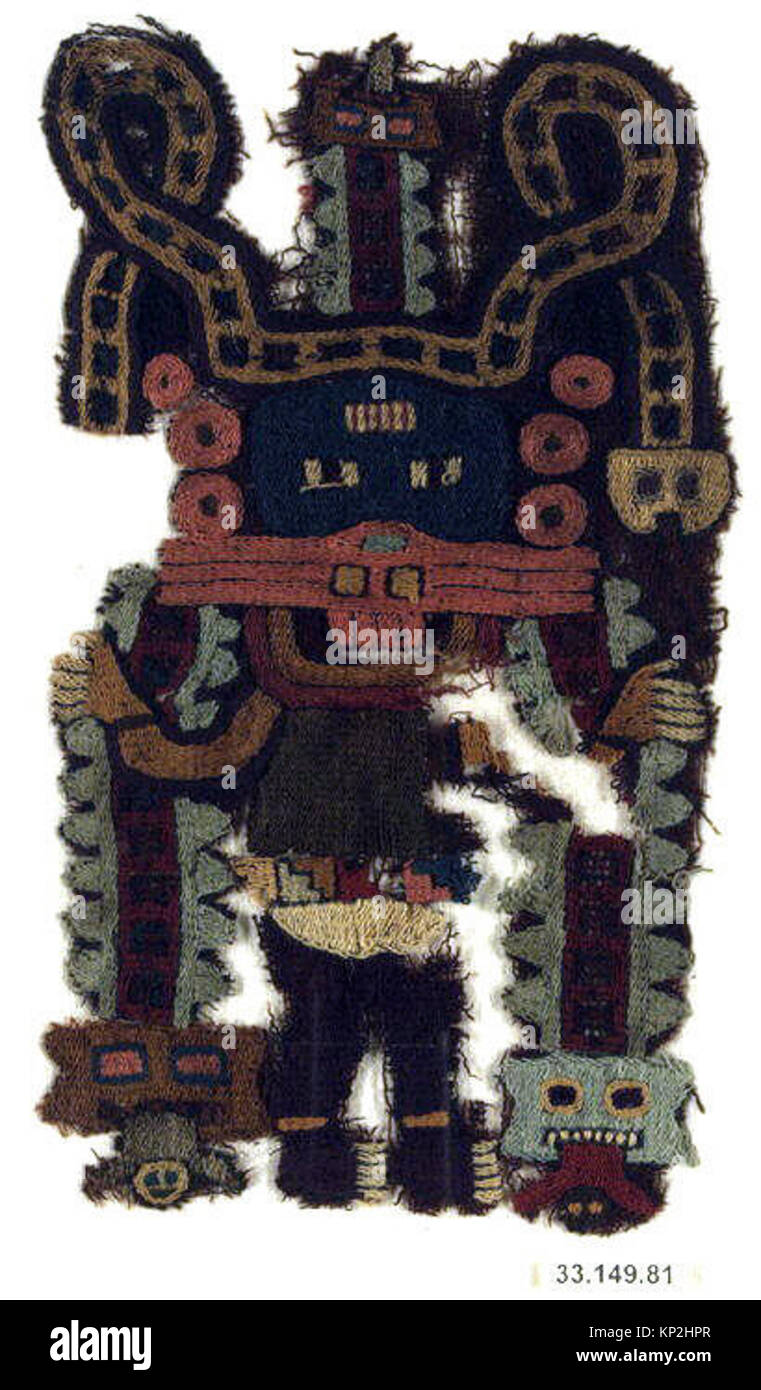A textile fragment with embroidery from the MET collection, displaying ...