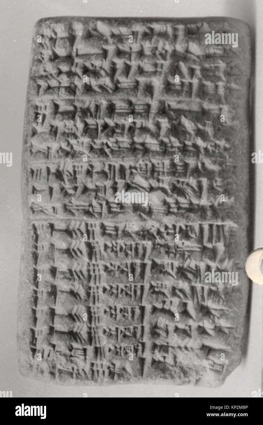 This tablet from the Ebabbar archive documents barley delivery accounts ...