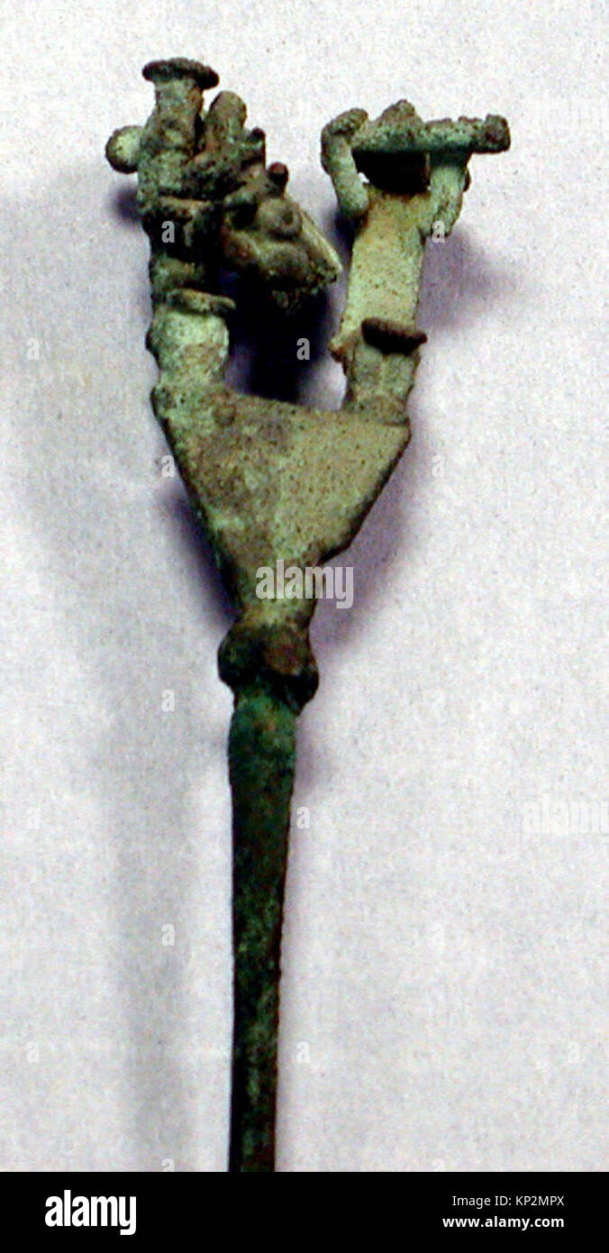 Copper pin from the Metropolitan Museum of Art, showing metalwork ...