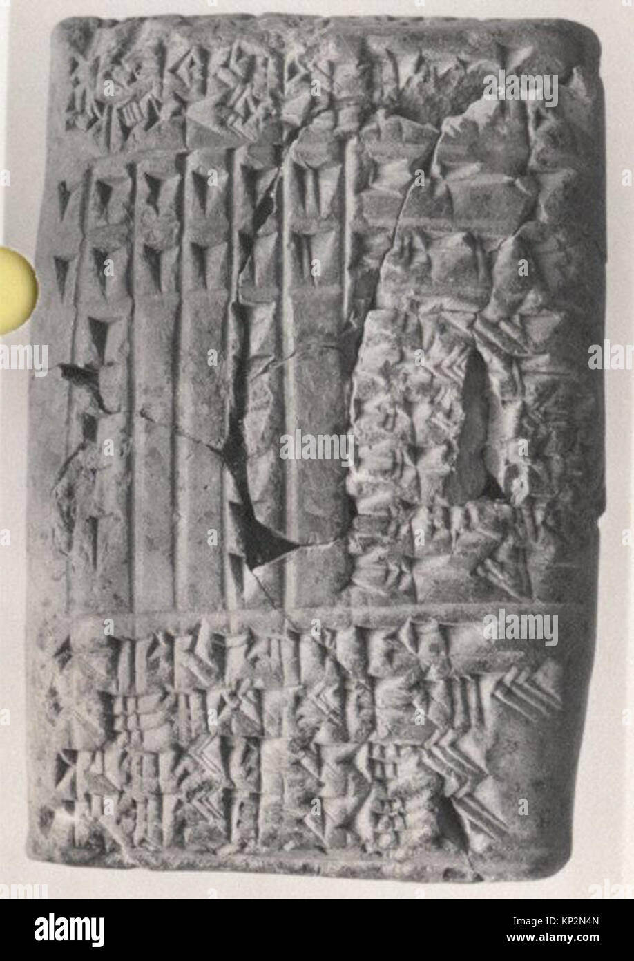 Cuneiform tablet- account of delivery of animals for offering, Ebabbar ...