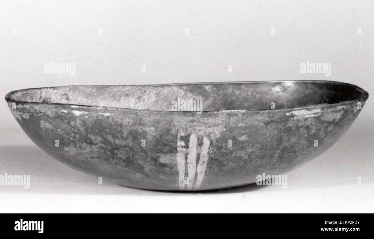 An elliptical bowl from a historical collection, showcasing ...