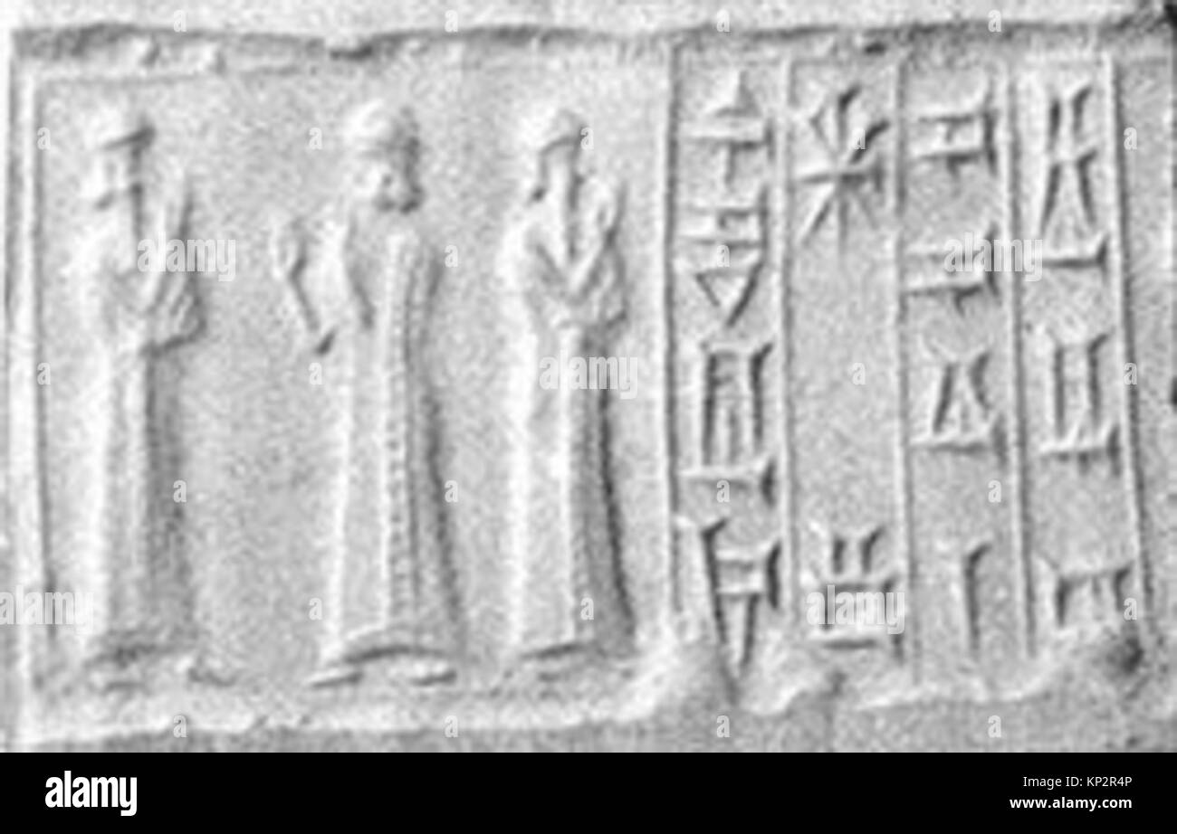 A cylinder seal from the MET collection, dated 1999, illustrating ...