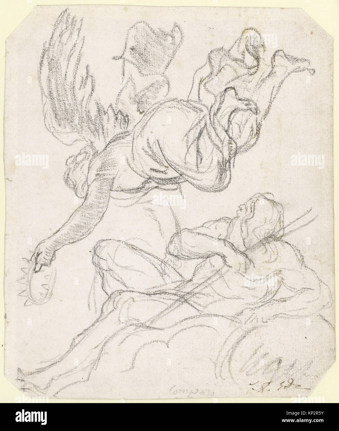 Flying Figure Holding a Crown, Reclining River God MET DP105023 334246 ...