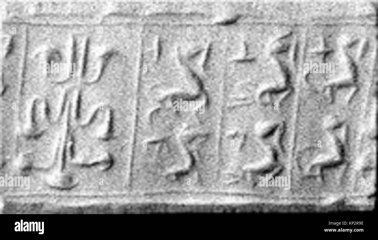 A cylinder seal from the MET collection, featuring detailed engraving ...