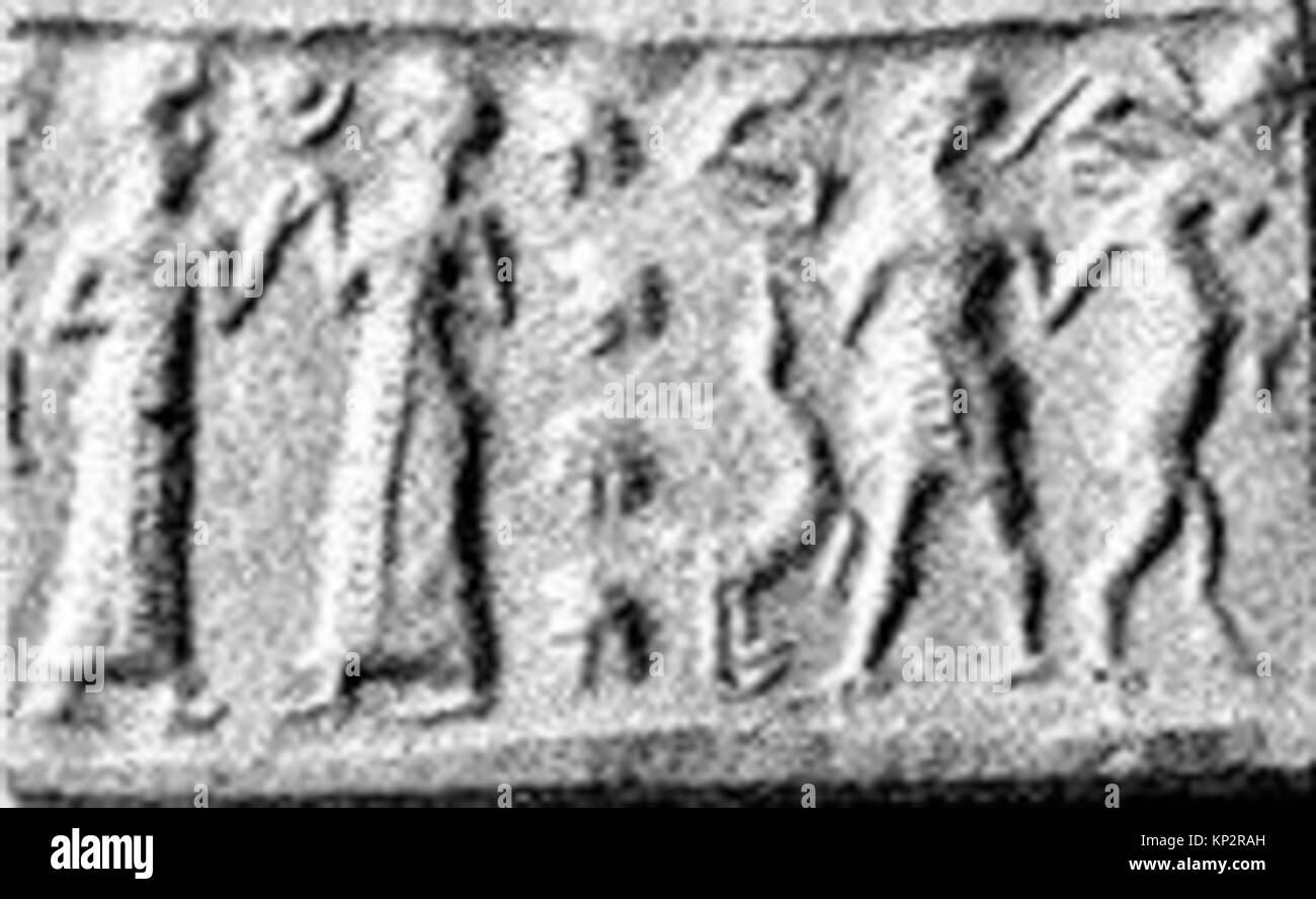 A cylinder seal from the MET collection with engraved designs used for ...