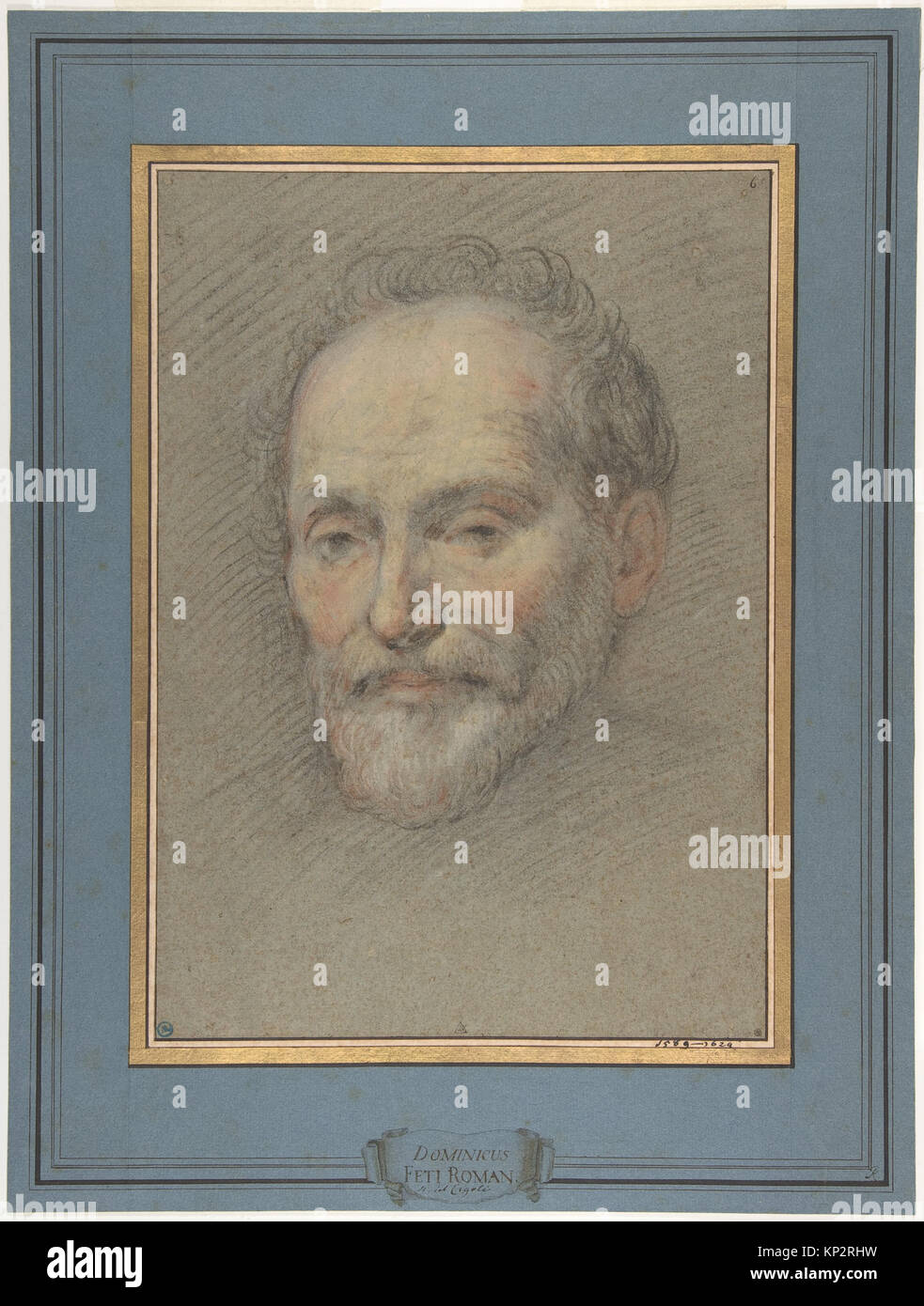 Head of a Bearded Man MET DP801327 338722 Stock Photo - Alamy