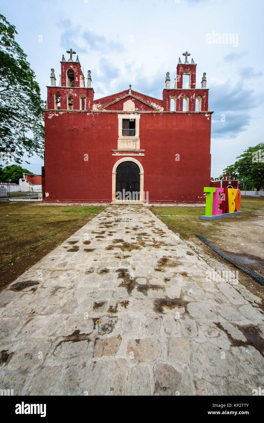 Convent of Teabo (Yucatan, Mexico Stock Photo - Alamy