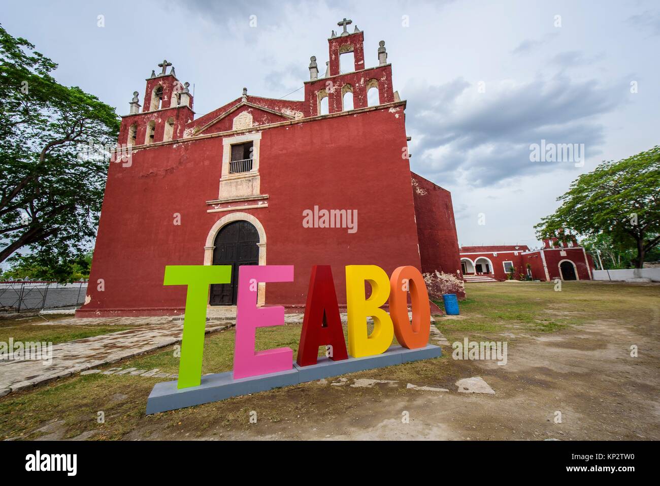 Convent of Teabo (Yucatan, Mexico Stock Photo - Alamy