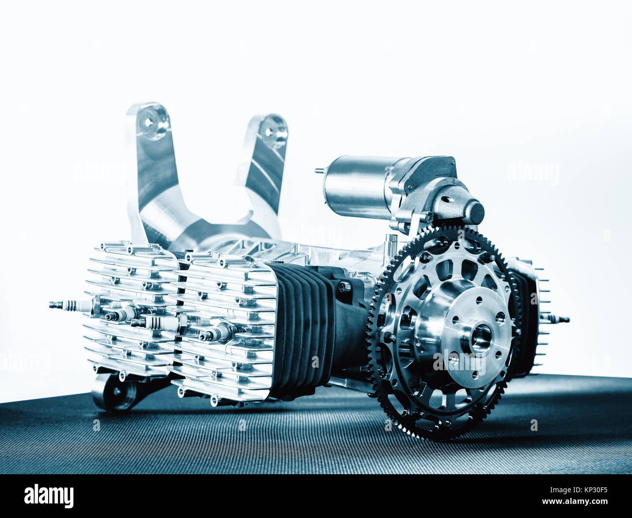 Piece of equipment of the aircraft engine closeup, a aircraft engine ...