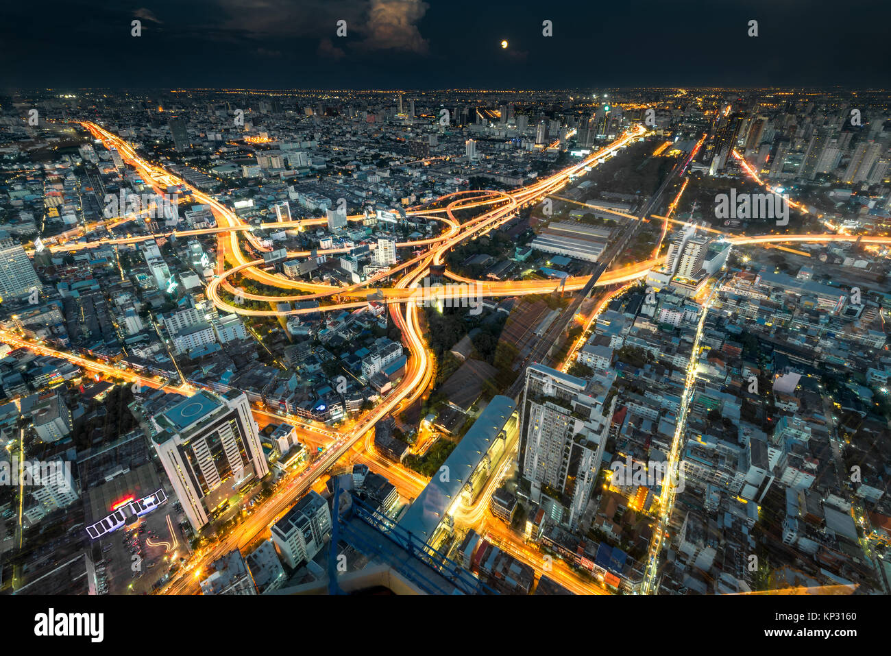 Beautiful road bridges night hi-res stock photography and images - Alamy
