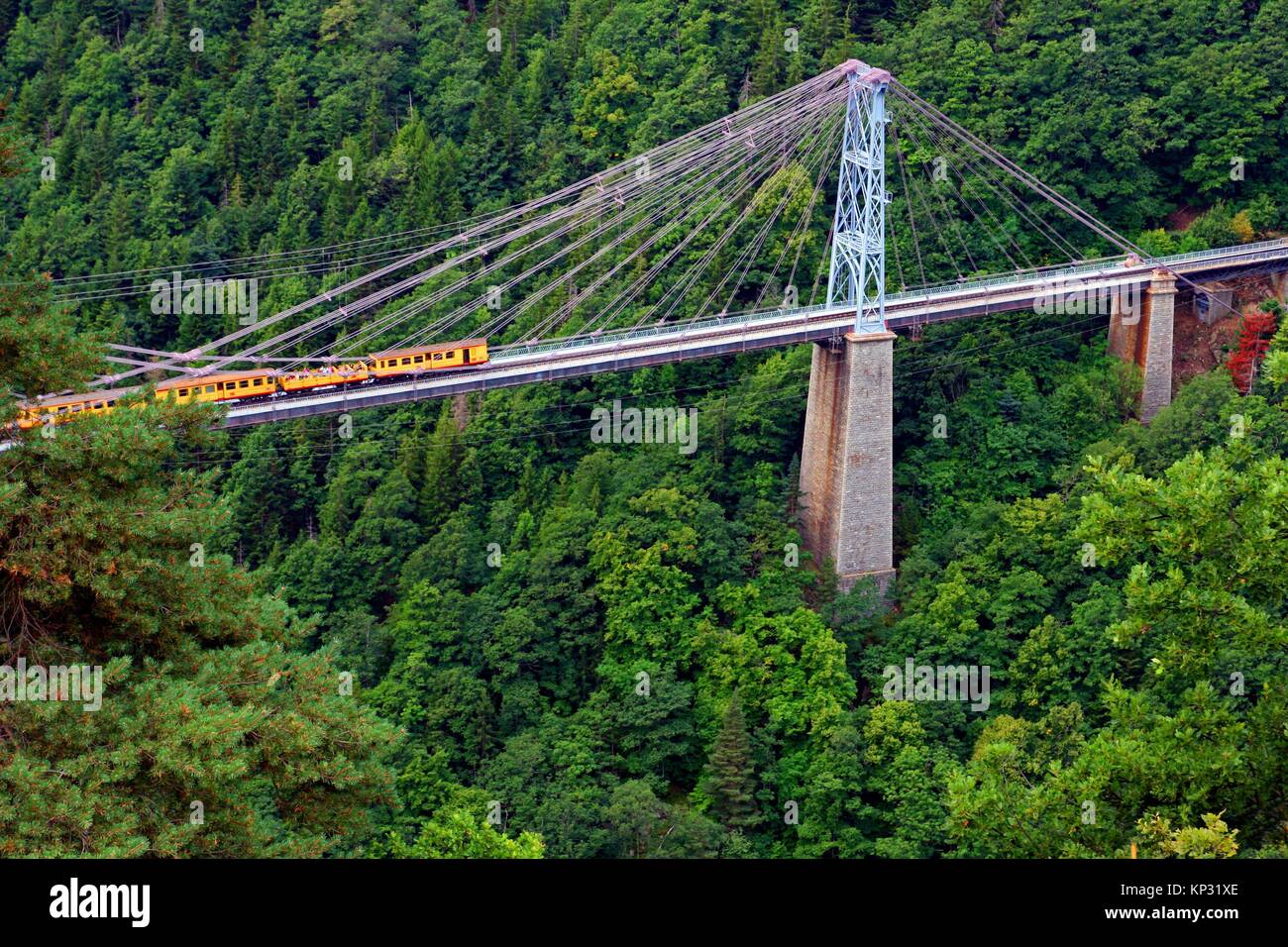 Yellow train and pyrenees hi-res stock photography and images - Alamy