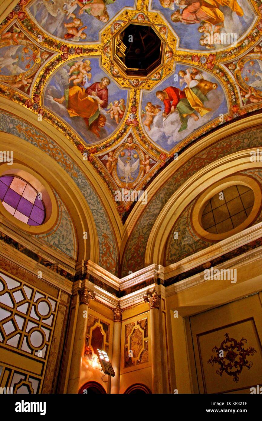 Ceiling paintings of Castello Estense, Ferrara, Italy Stock Photo - Alamy