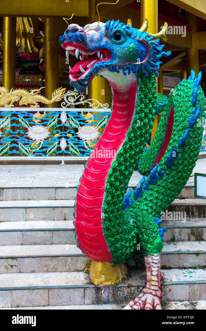 bright multi-colored Chinese dragon - the traditional symbol of the ...