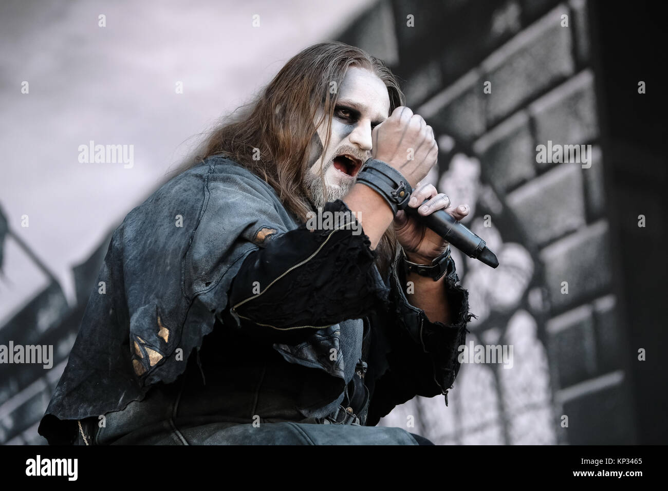 The German power metal band Powerwolf performs a live concert at the ...