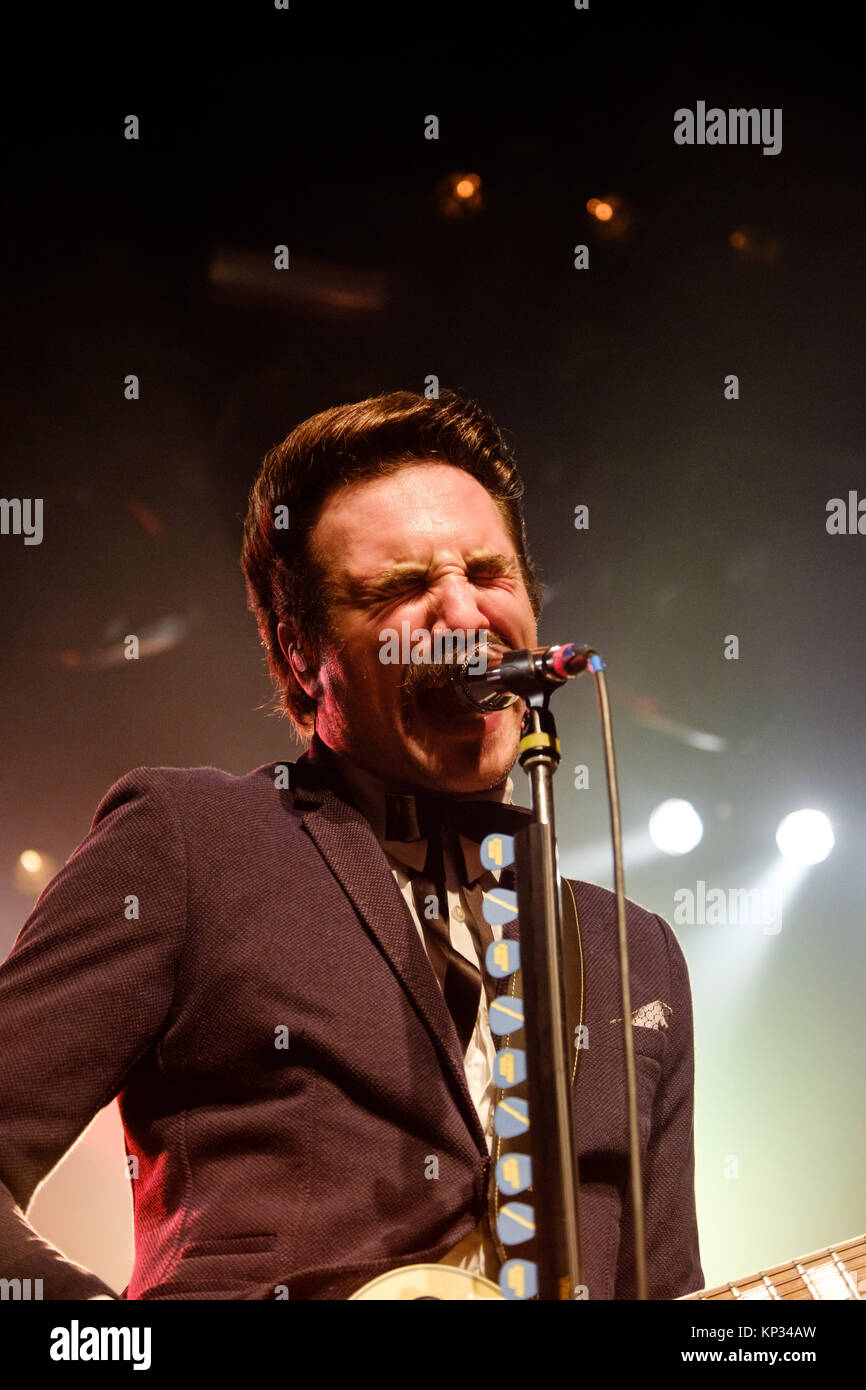 The Swedish rock band Royal Republic performs a live concert at ...