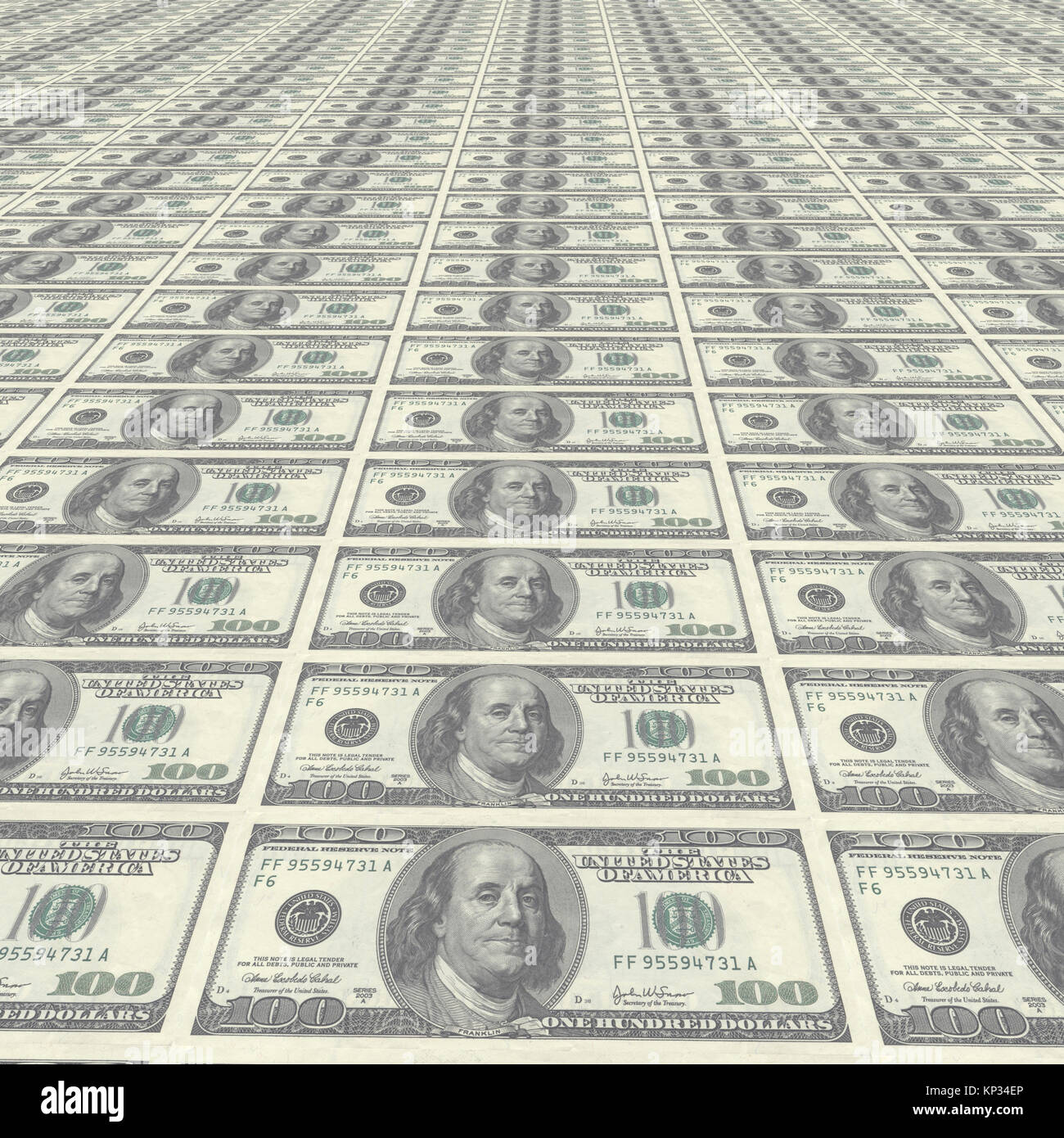 Endless rows of money Stock Photo - Alamy