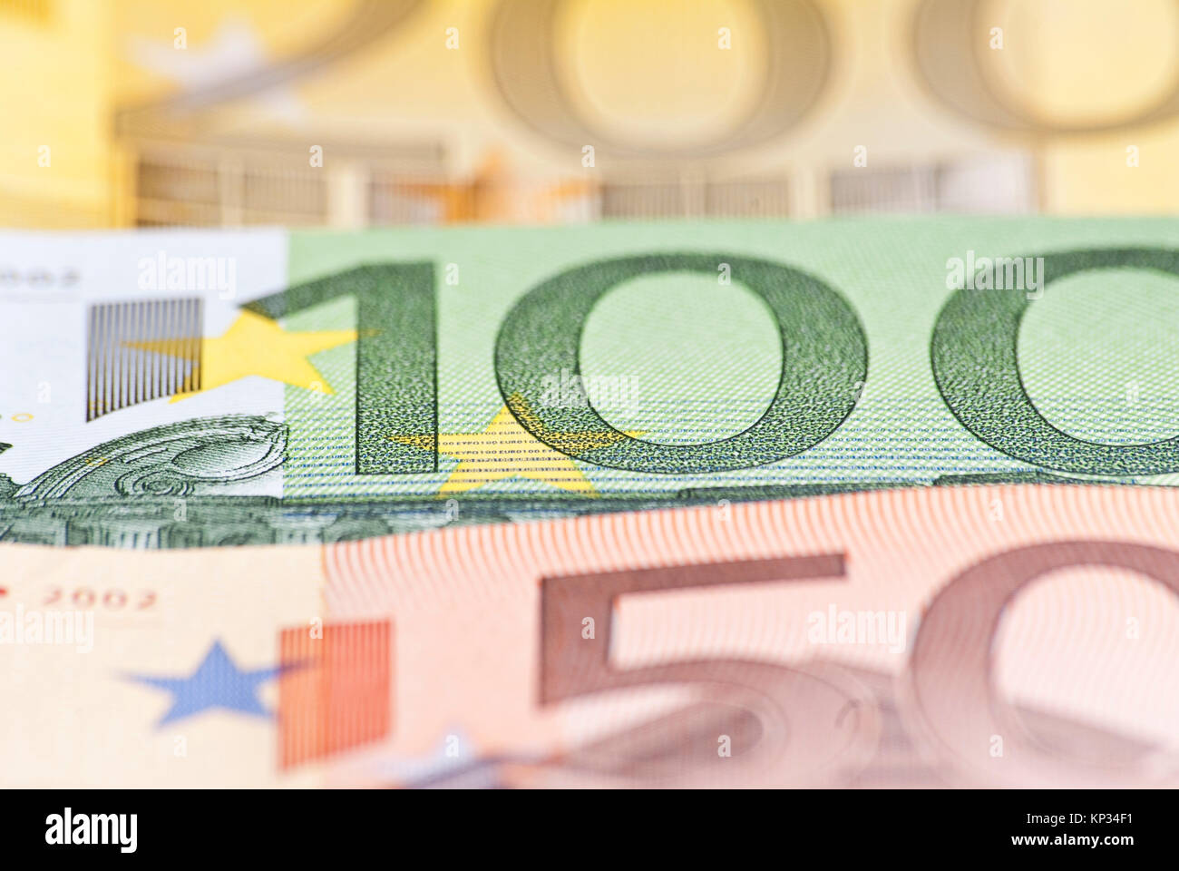 Euro Money Banknote In Macro Stock Photo - Alamy