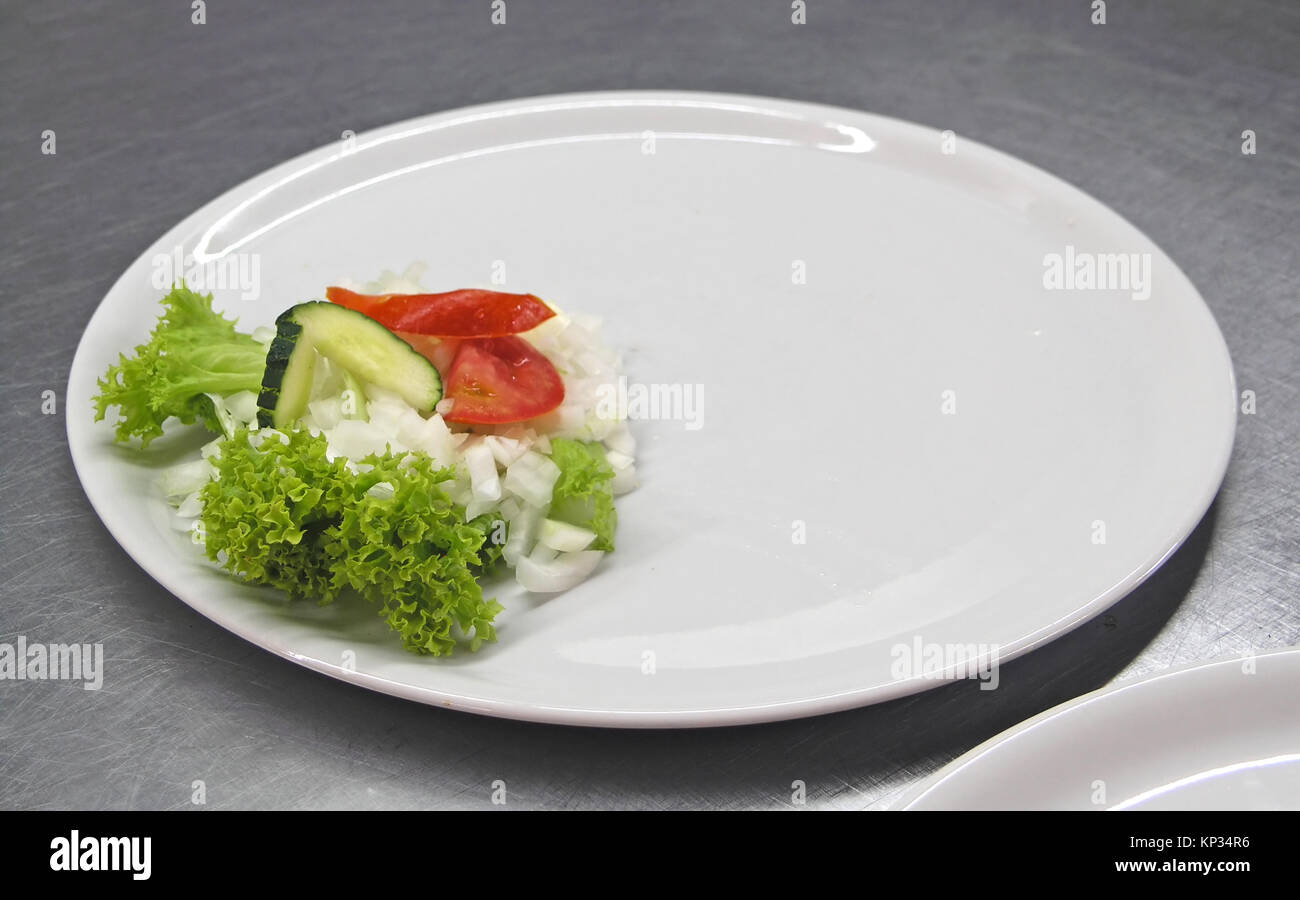 Fresh vegetable on plate Stock Photo - Alamy
