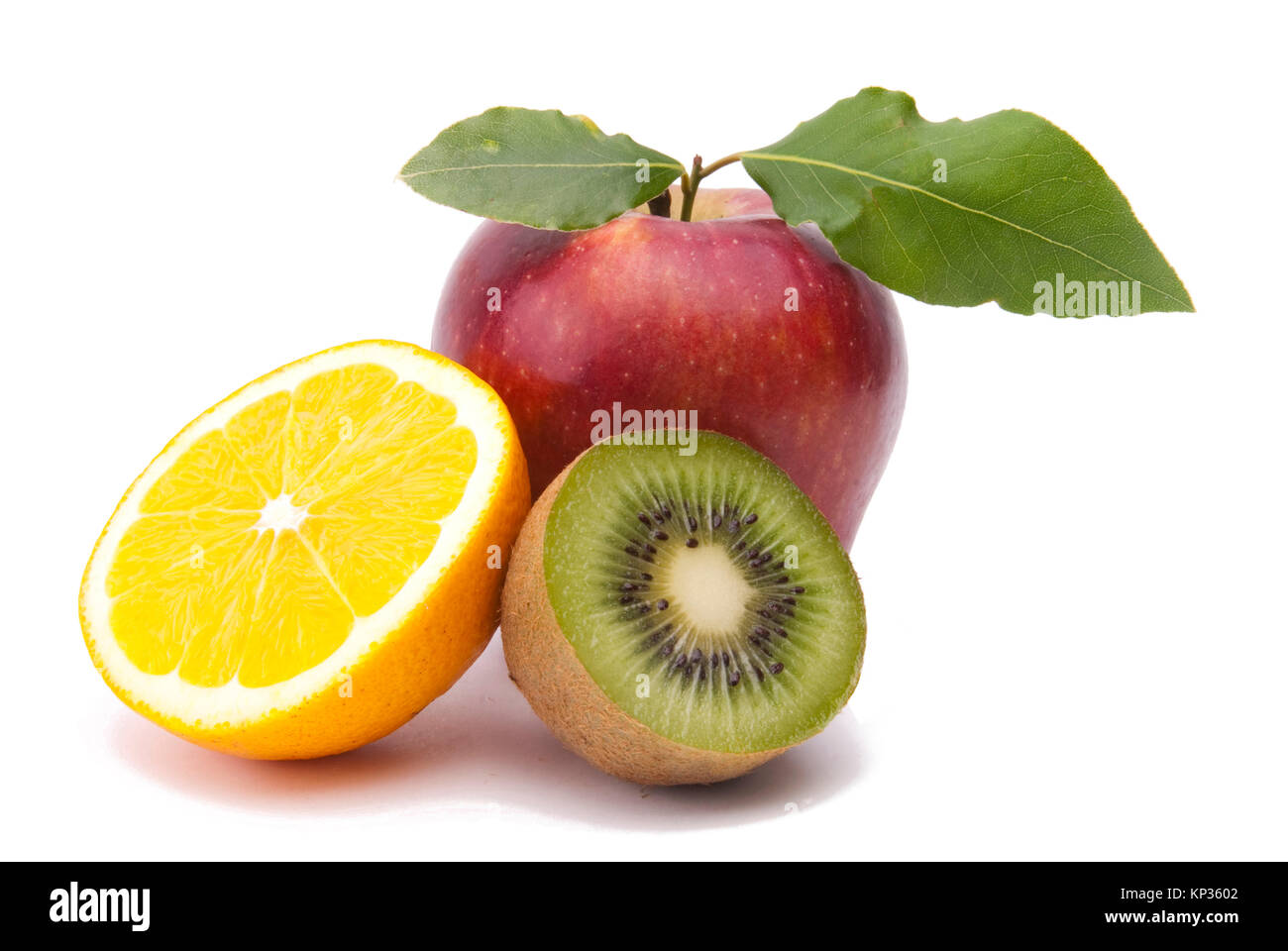 Fruits On White Background Stock Photo - Alamy