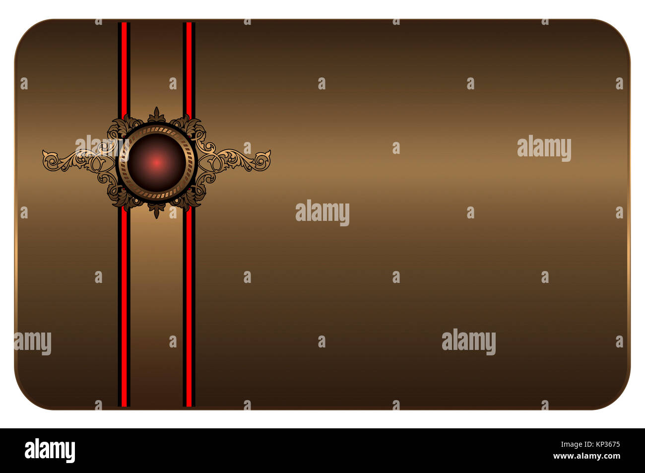 Gold business card template for the design Stock Photo - Alamy