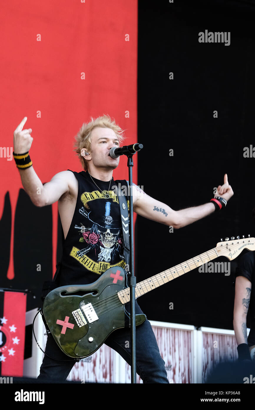 The Canadian punk rock band Sum 41 performs a live concert at the Swiss ...